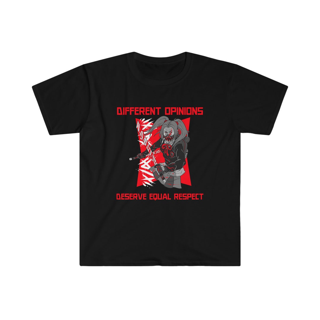 Different Opinions Deserve Equal Respect. T-shirt, Respect Series. - Etsy