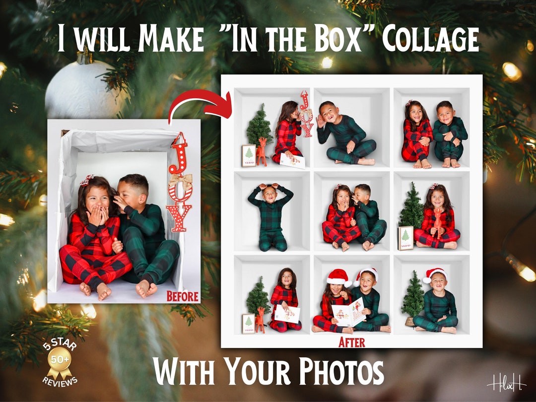 Trending in the Box Custom Collage Photo Editing Service Christmas ...