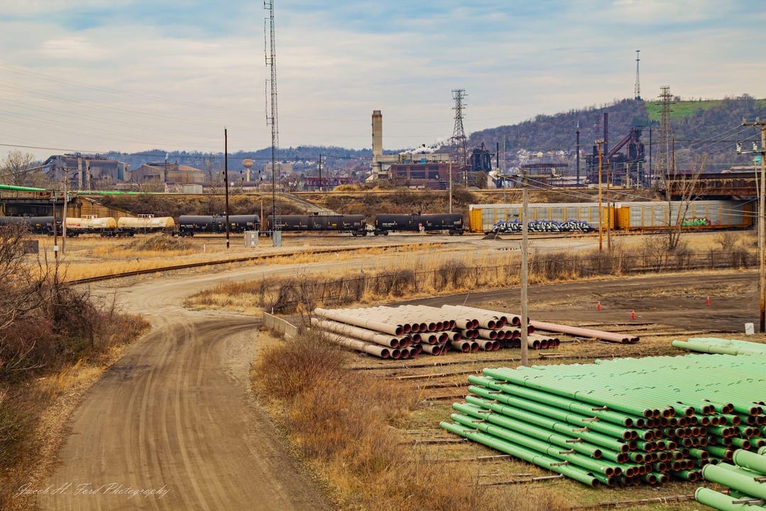 Duquesne - U.S. Steel Edgar Thomson Works From Corner or Pedestrian ...