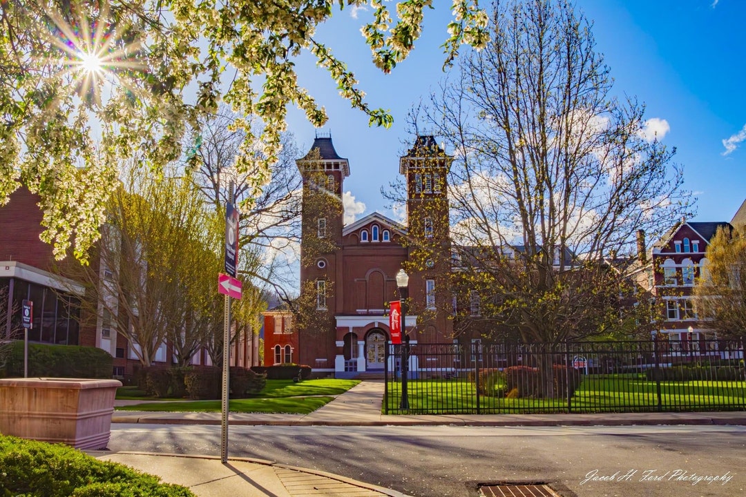 California (PA) - Old Main at Pennwest California University on Sunny ...