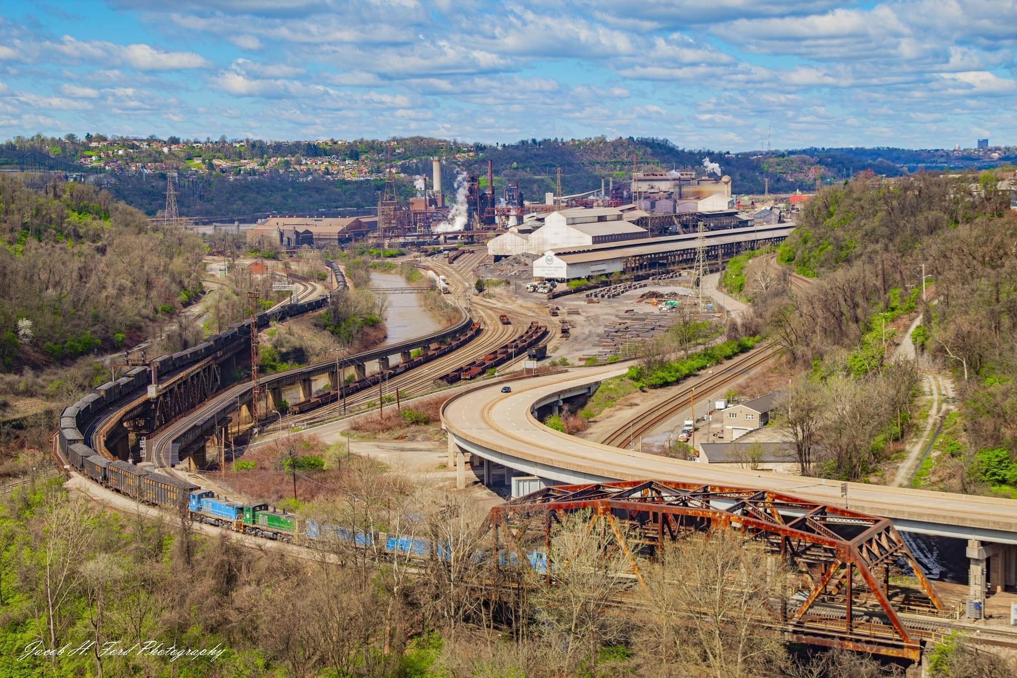 North Versailles - USS Edgar Thomson Works on Sunny April Day From ...
