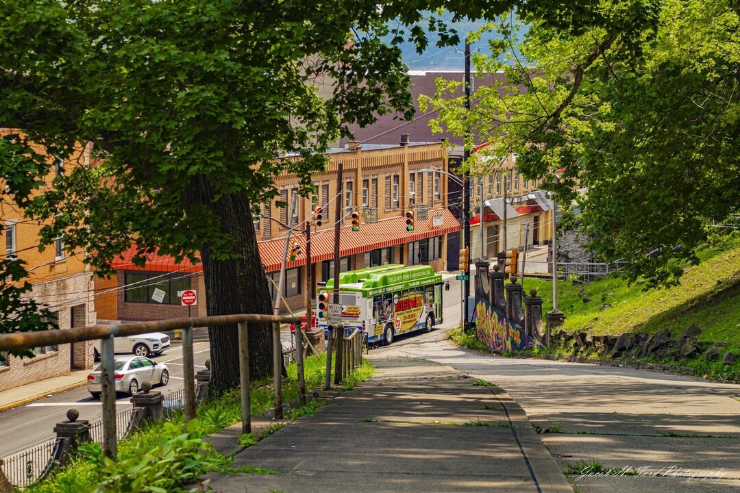 Monessen - Mid Mon Valley Transit Bus Traveling on E Schoonmaker Avenue ...
