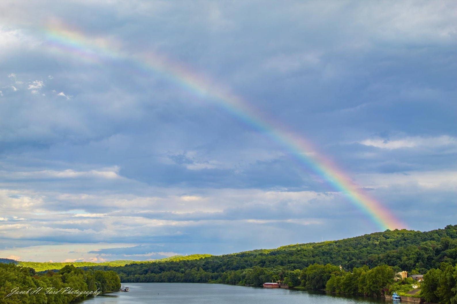 Half Rainbow Over Monongahela River From Mon City Bridge - Etsy