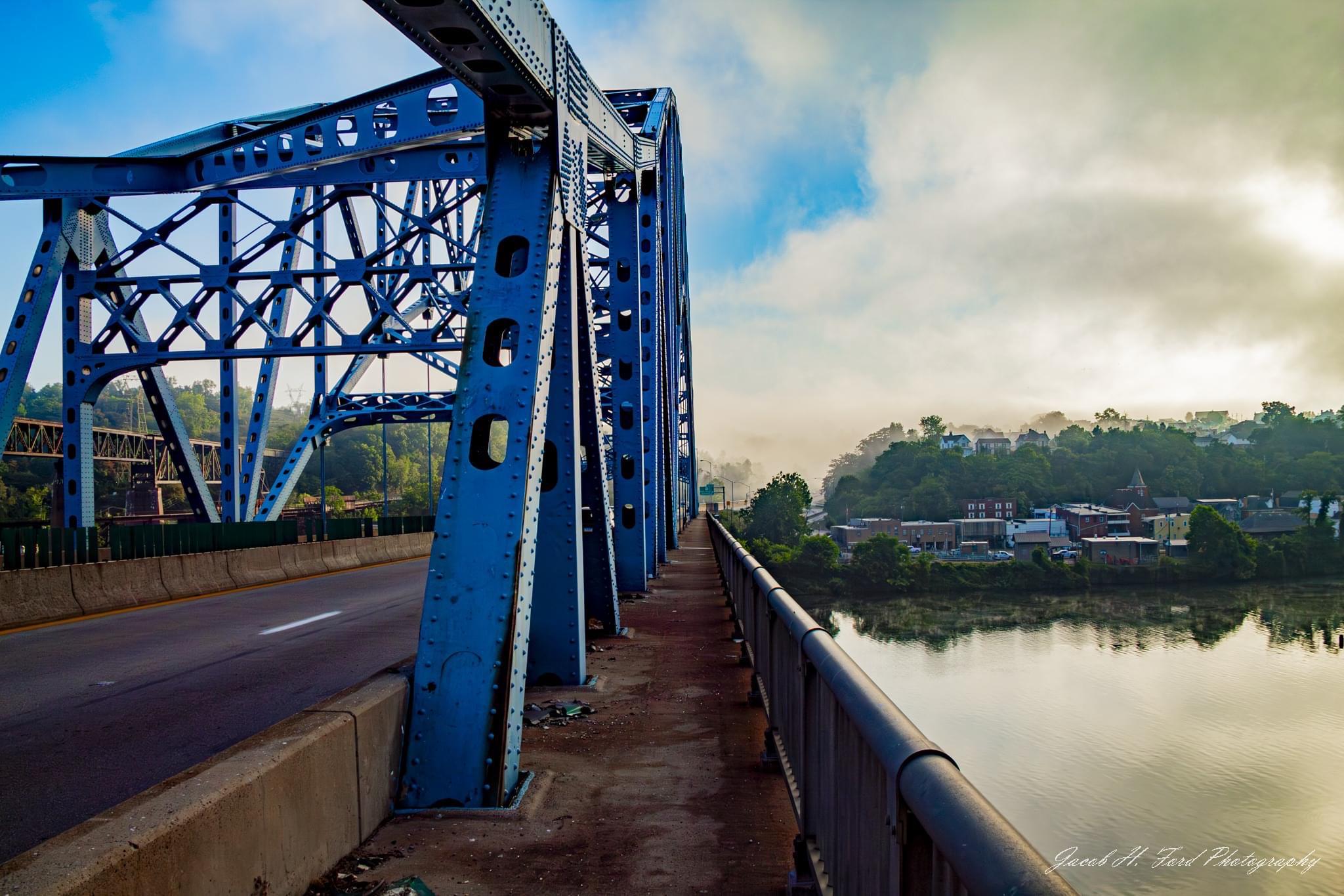 Belle Vernon - Belle Vernon Bridge With Fog in Background From Bridge ...