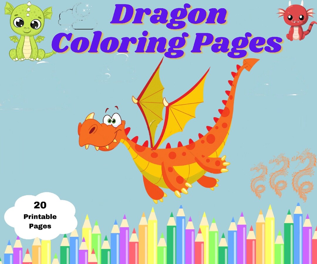 Buy Unleash Your Creativity With Our Beautiful Dragon Coloring Pages ...