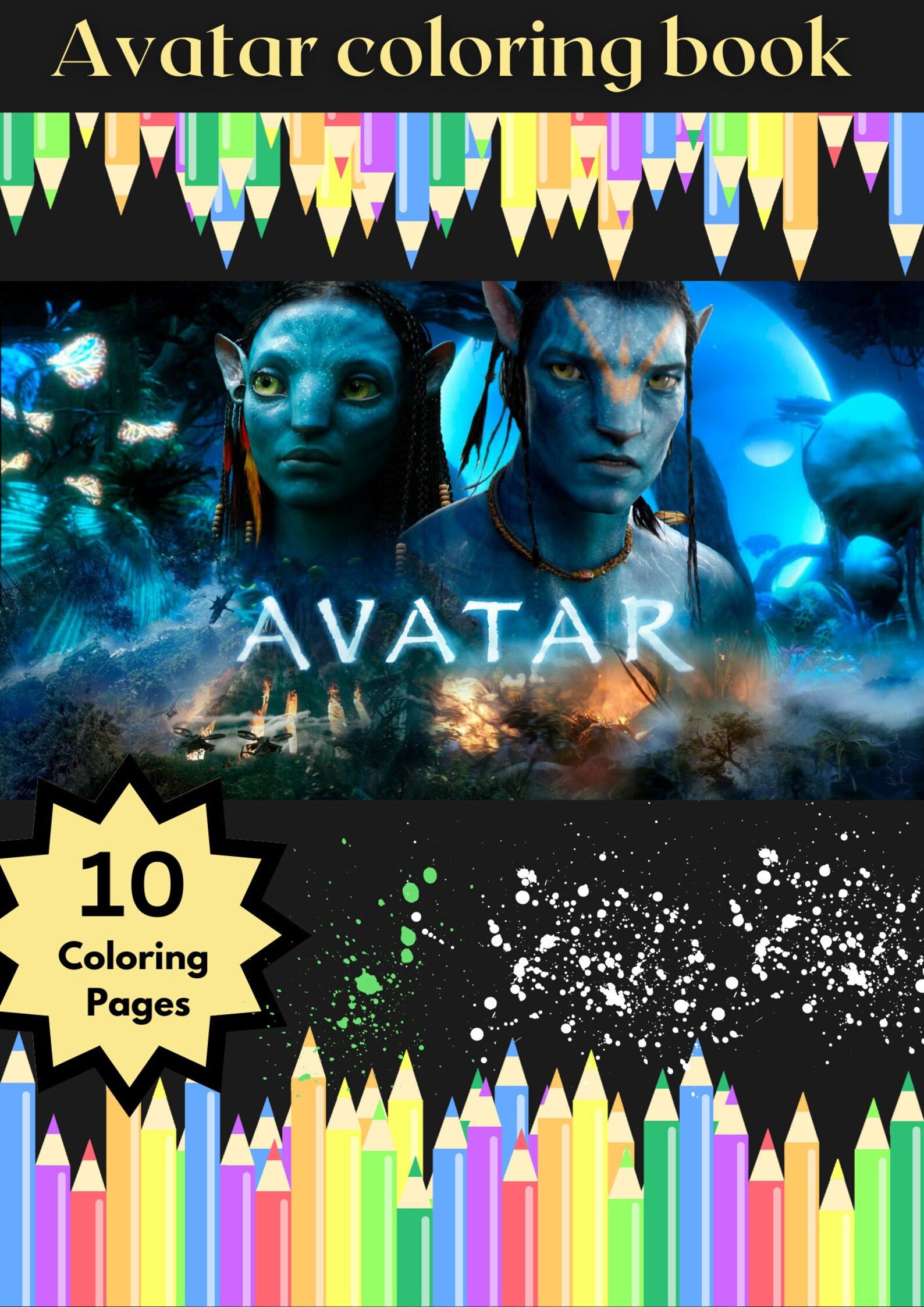 10 Stunning Avatar Printable Coloring Book, Avatar Coloring Book ...