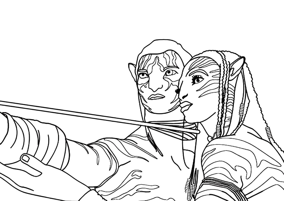10 Stunning Avatar Printable Coloring Book, Avatar Coloring Book ...