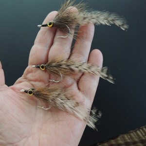 ET114 NF Grizzly Set of 3 Tarpon Cockroach Saltwater Fly Fishing ...