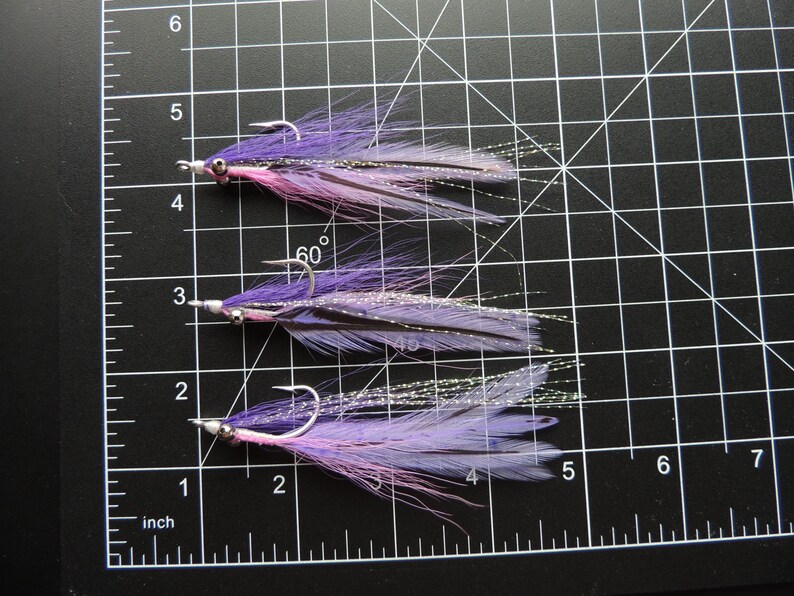 ET120 Set of 3 Half and Half Saltwater Fly Fishing Striped Bass Sea ...