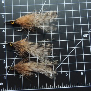 ET117 MF Grizzly Set of 3 Tarpon Cockroach Saltwater Fly Fishing ...