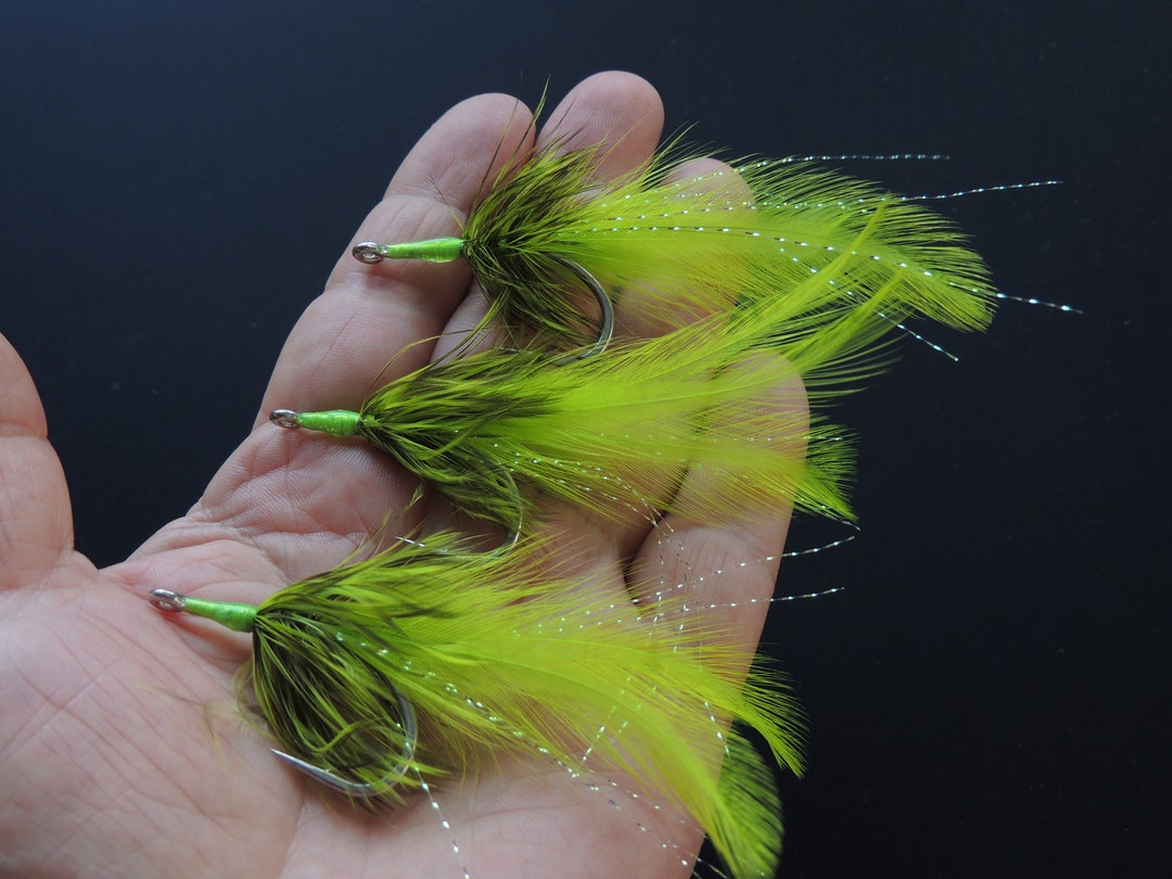 E073 Set of 3 Deceiver Saltwater Fly Fishing Striped Bass Sea Trout ...