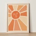 Wall Art Sunshine Printable Sun Art Digital Print Boho Summer Art Sun ...