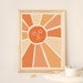 Wall Art Sunshine Printable Sun Art Digital Print Boho Summer Art Sun ...