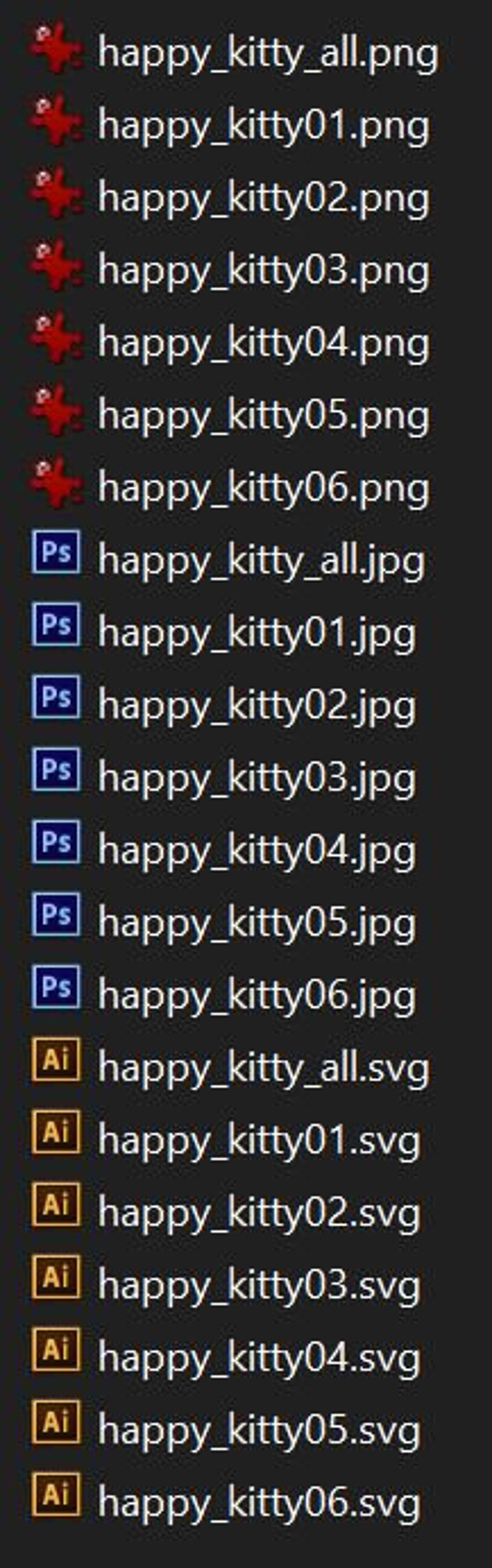 Cute Kitty Vector Images - Etsy