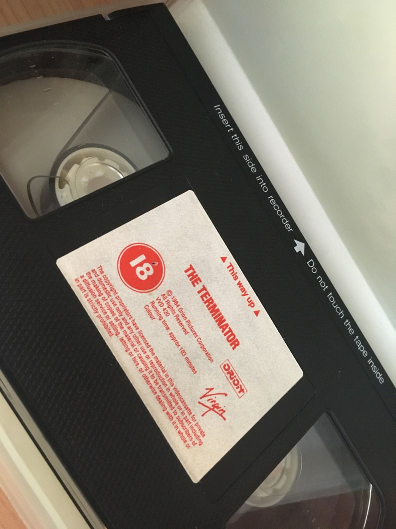 Terminator VHS Vintage Classic Collectable Movie Video - Etsy