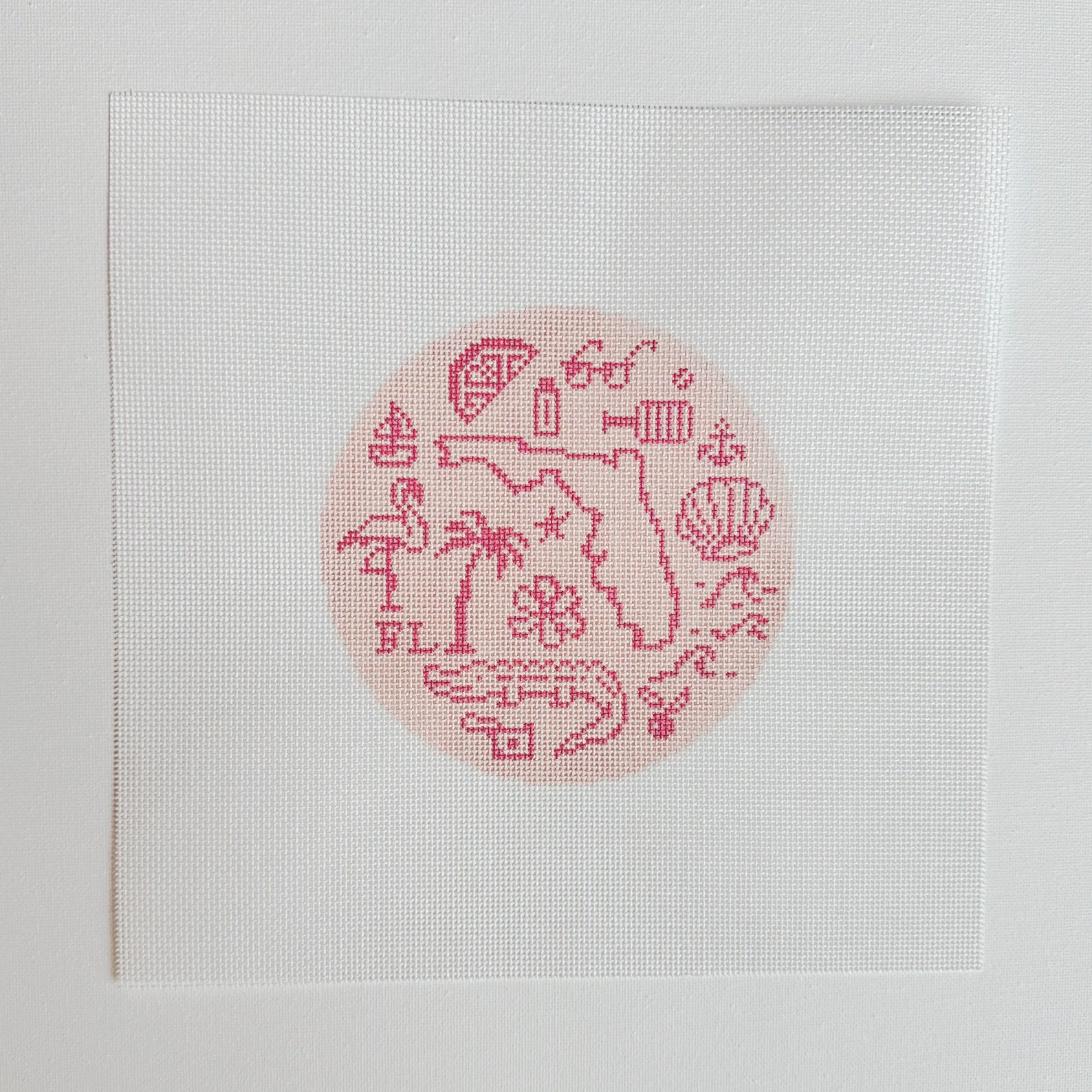 Florida Icons Needlepoint Canvas - Etsy