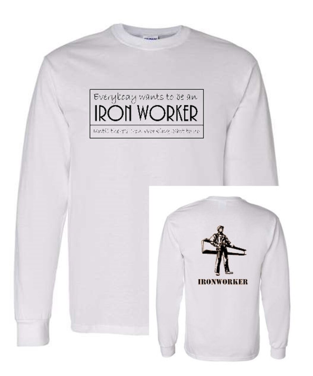 Ironworker Unisex Lightweight Long Sleeve Tee - Etsy
