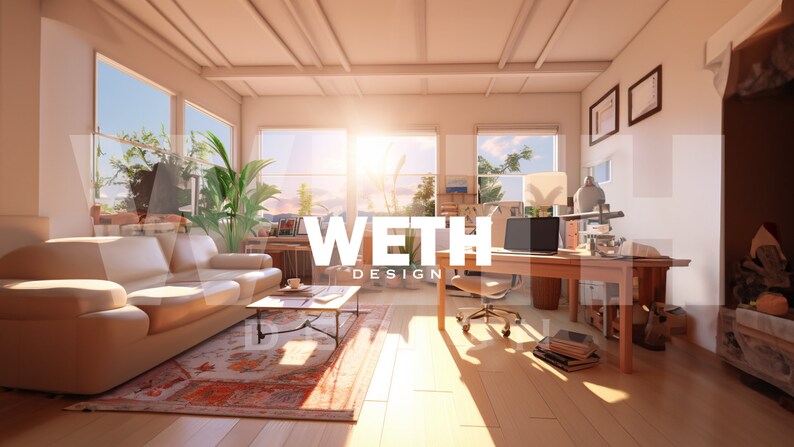 2023 Zoom Backgrounds 5 Pack Home Office Zoom Backgrounds HD Zoom ...