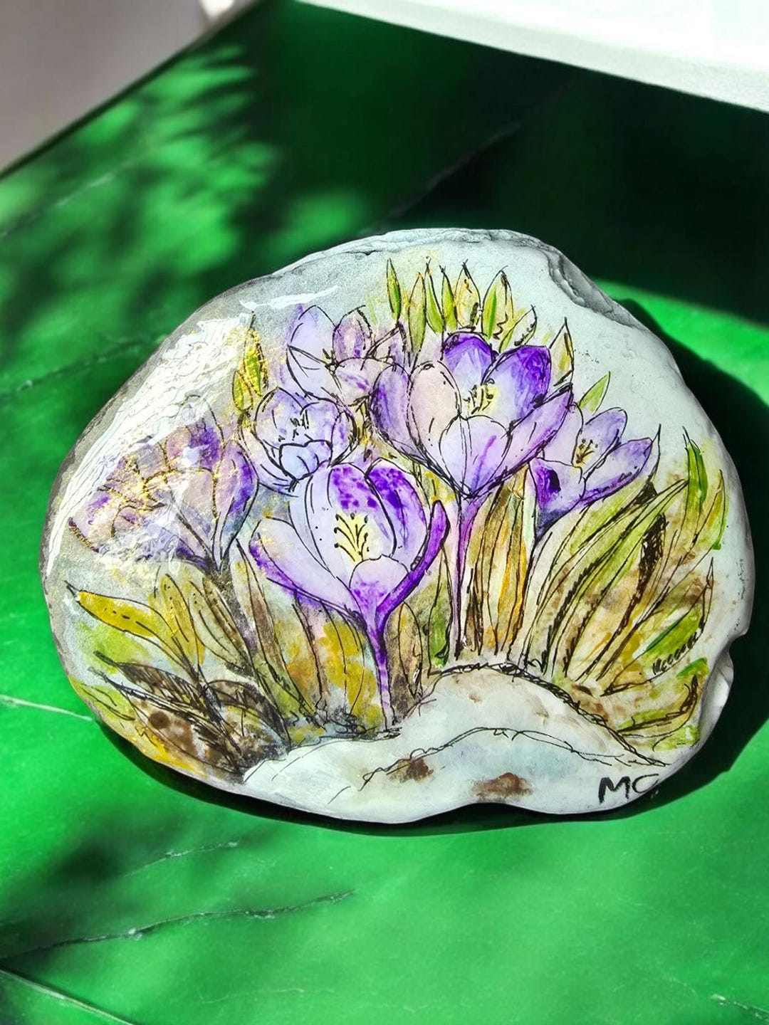 SPRING 2025 Painted Stone, Slate, Deco, Home, Garden Decoration ...