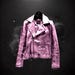 Metallic Pink Leather Jacket – Shiny Moto Biker Jacket for Women & Men ...