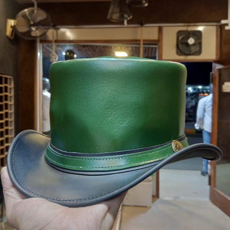 Green Top Hat - Etsy