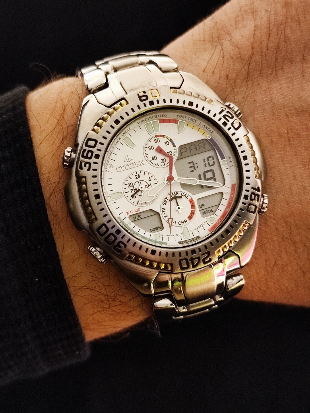 1990 Cıtızen Promaster Navisurf C320 100m 10ATM Retro - Etsy