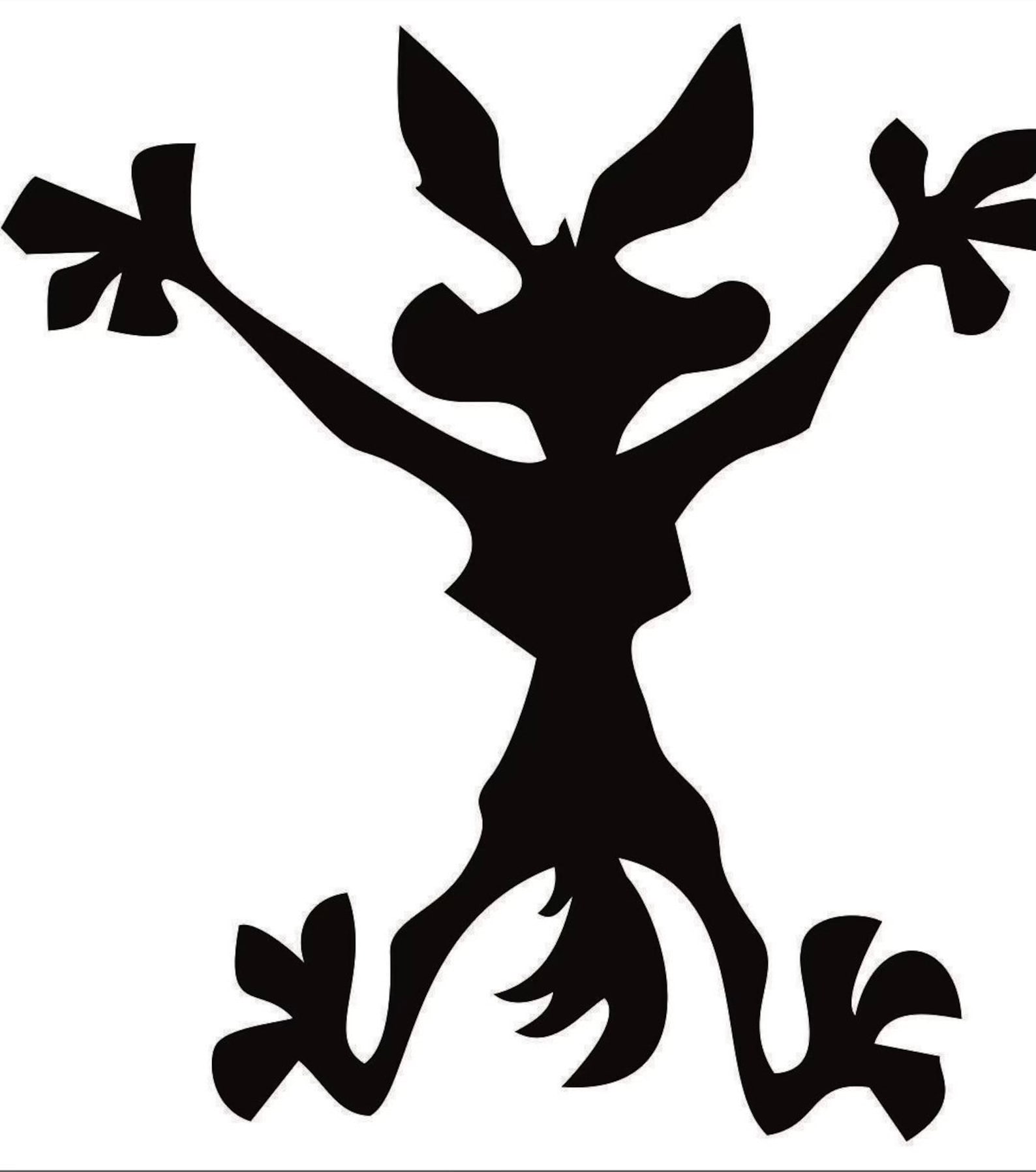 Wile E Coyote Crash Decal - Etsy