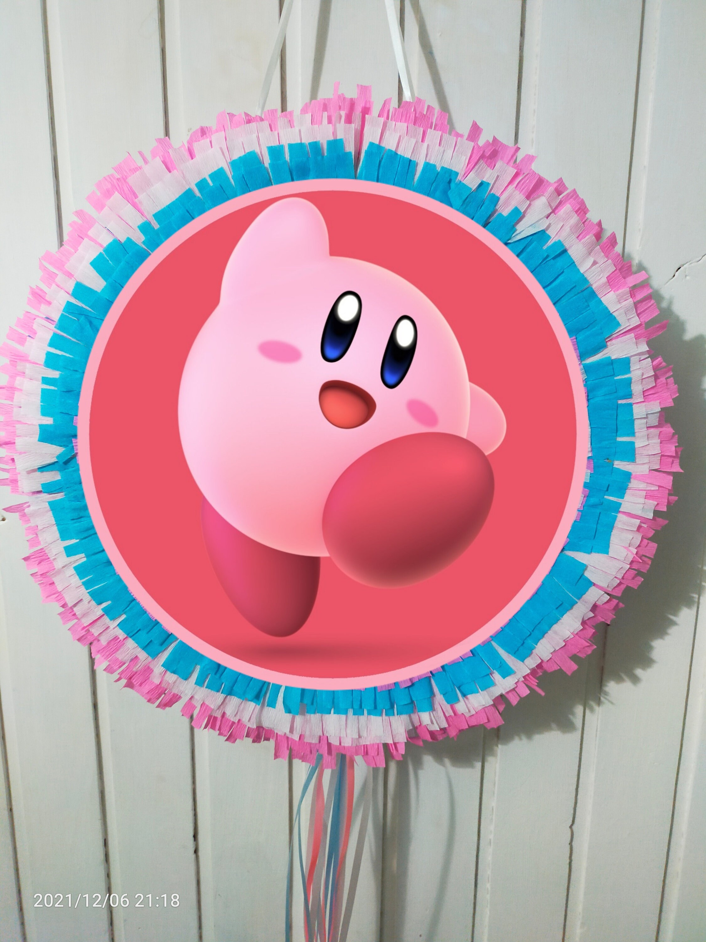 Birthday Pinata Kirby Party Pinata - Etsy