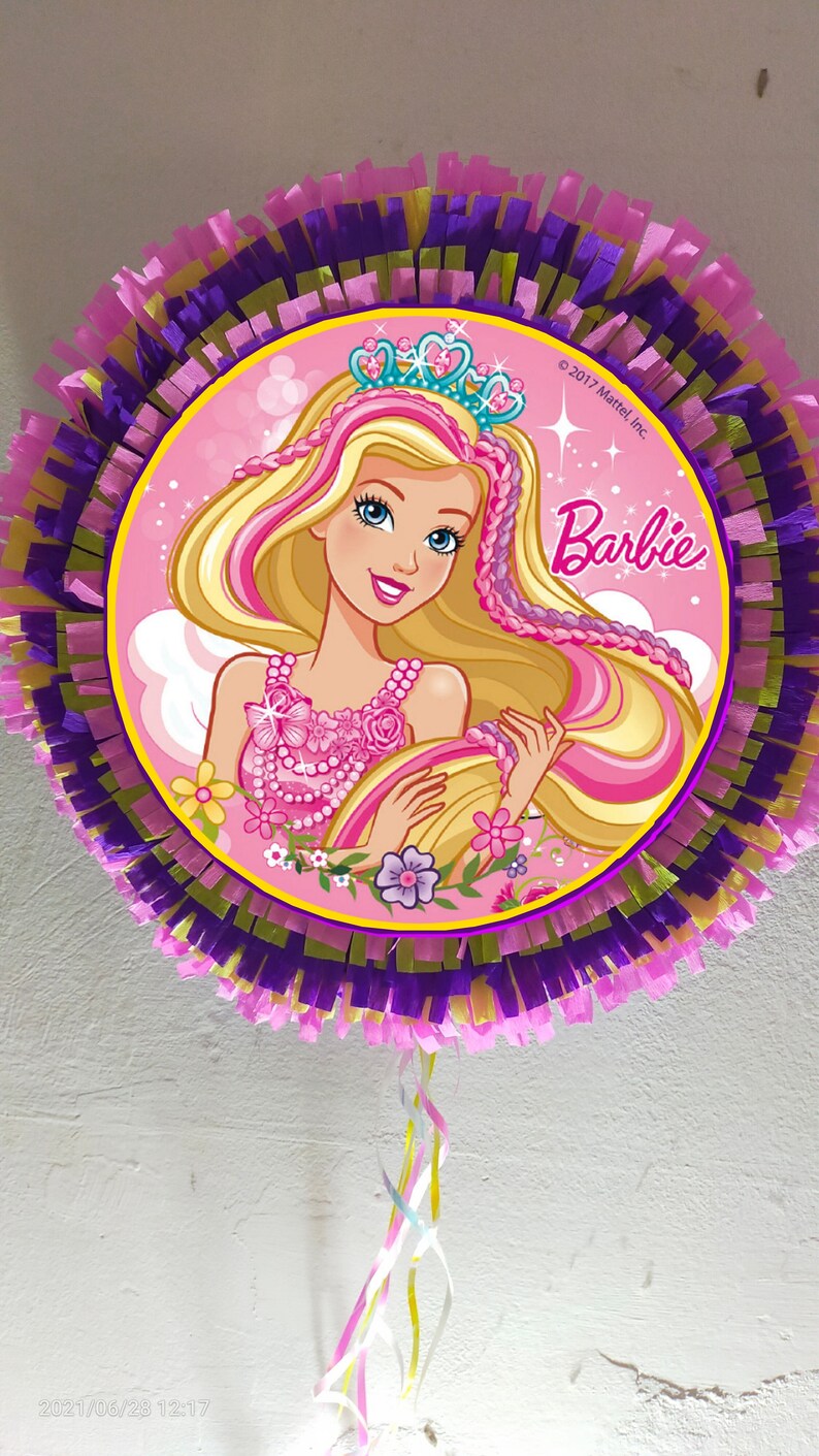 Birthday Pinata Barbie/mermaid Party Supplies Pinata - Etsy