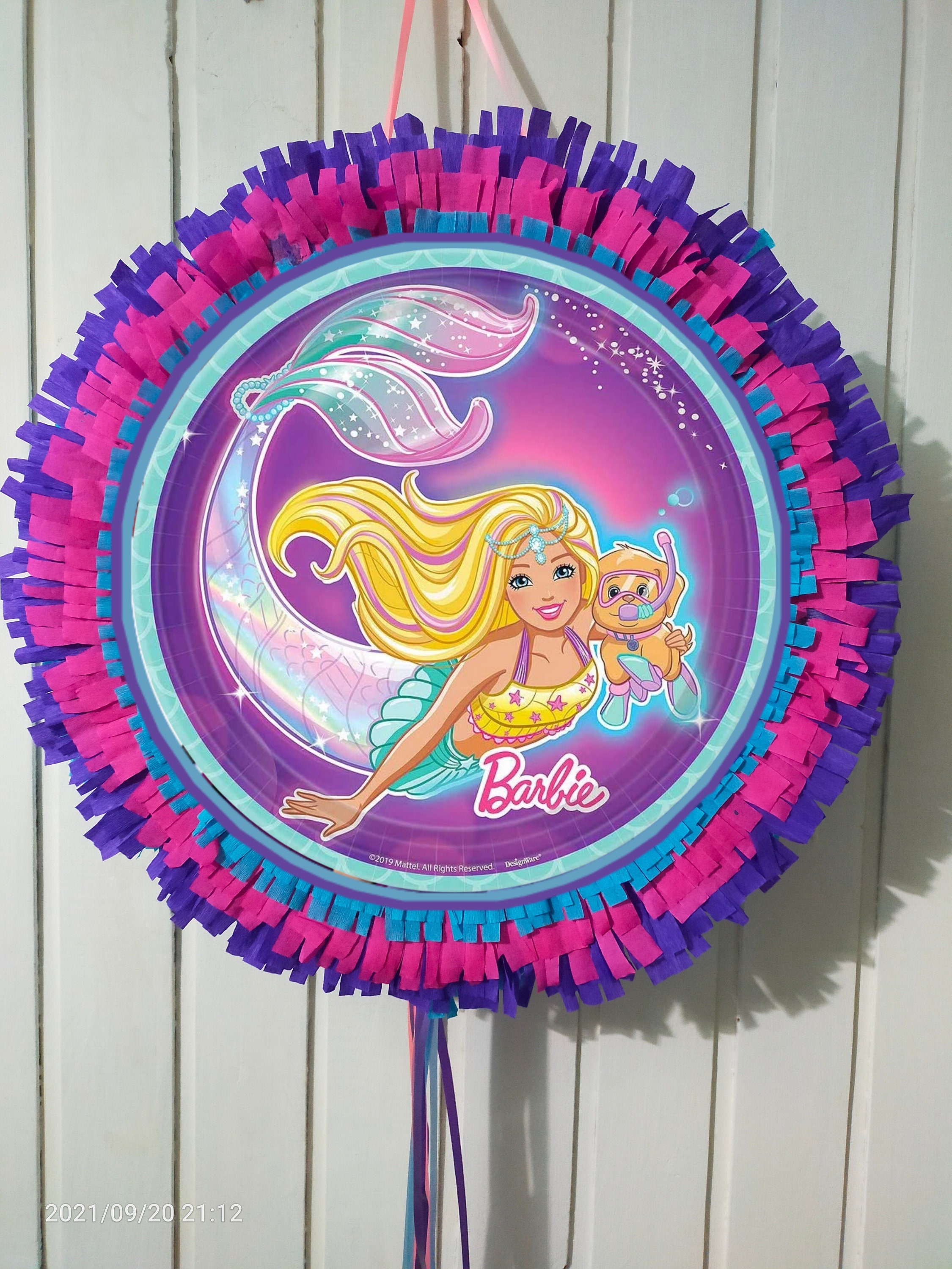 Birthday Pinata Barbie/mermaid Party Supplies Pinata - Etsy