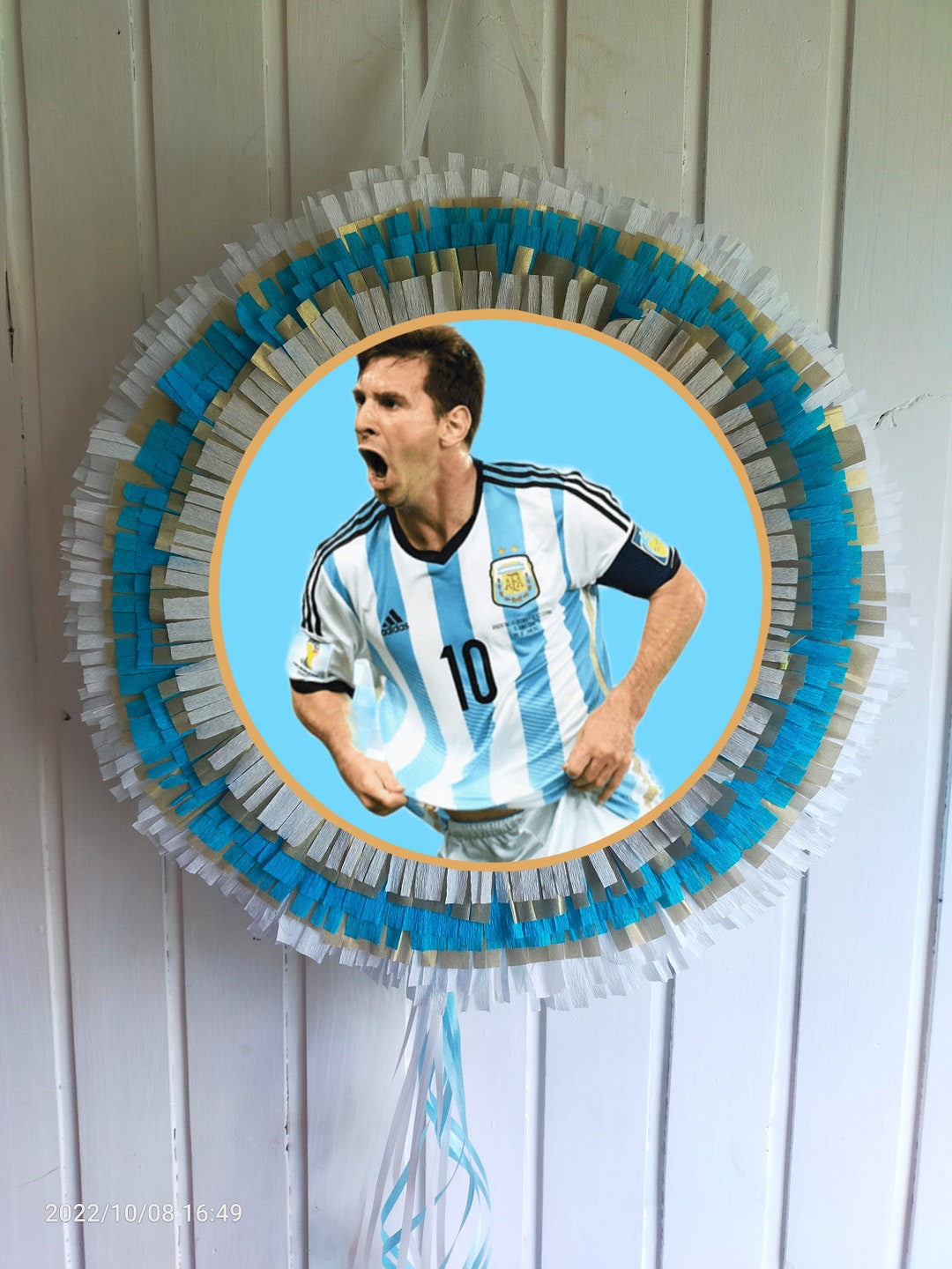 Messi Birthday Piñata Miami/argentina Soccer Birthday Party - Etsy