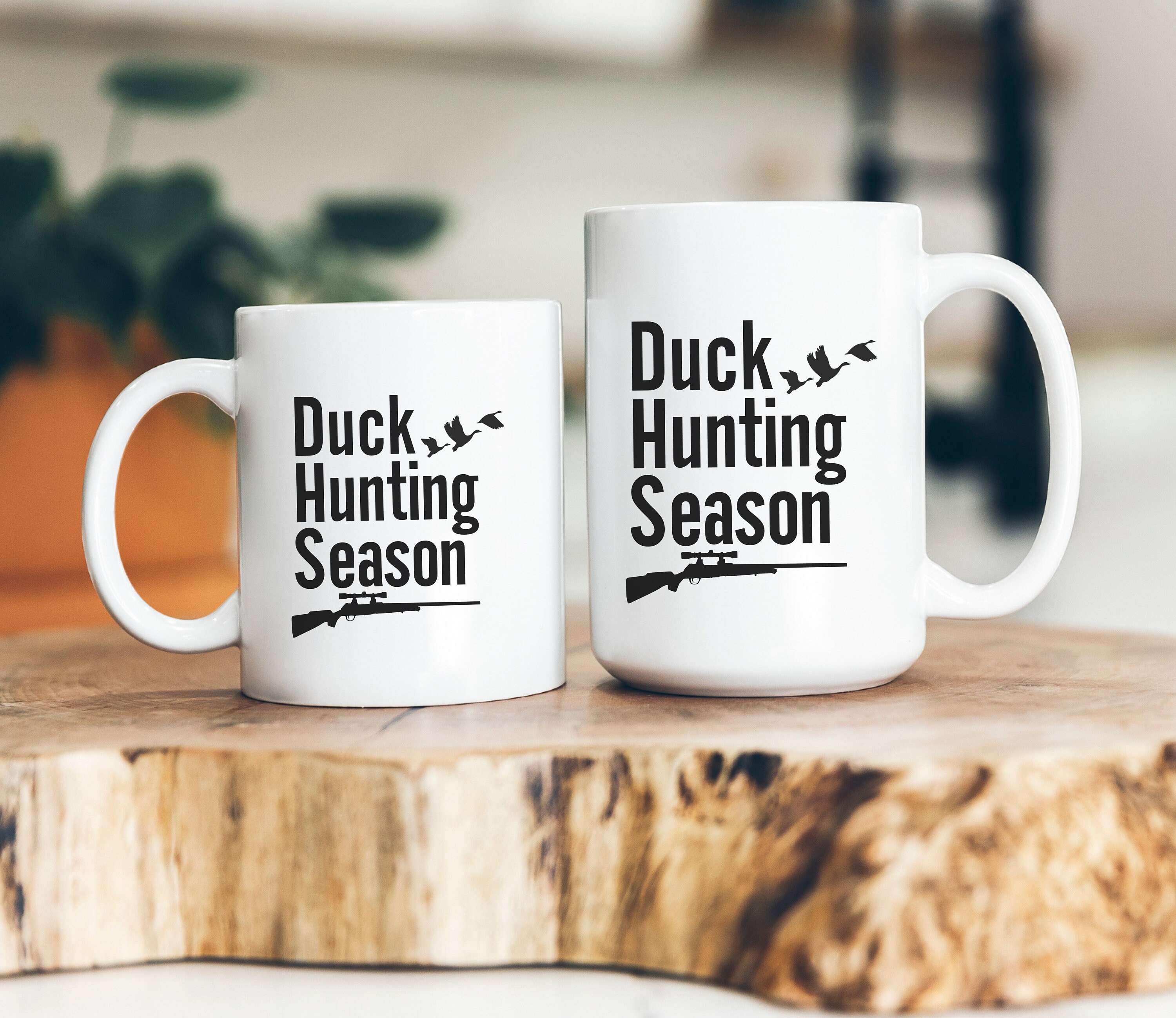Duck Hunting Graphic Enamel Mug; Duck Hunter Coffee Mug; Duck Hunting ...