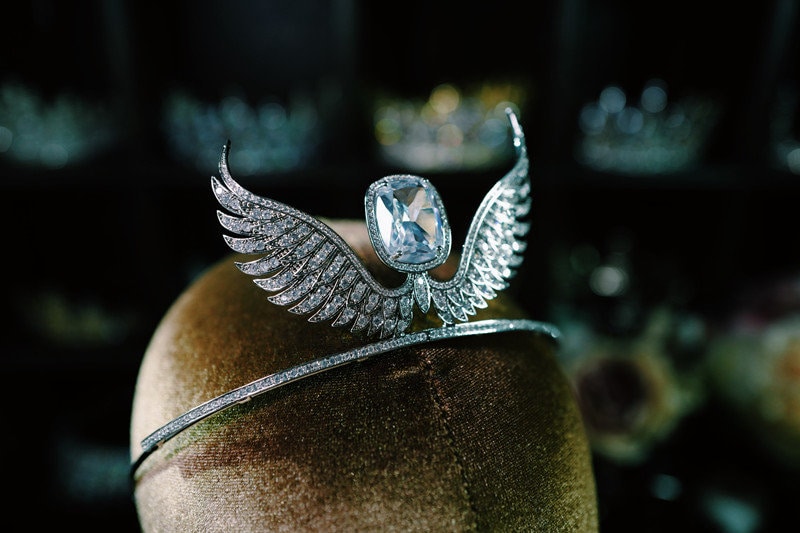 Tiara With Angel Wings, Premium Quality Wedding/birthday/prom Tiara ...