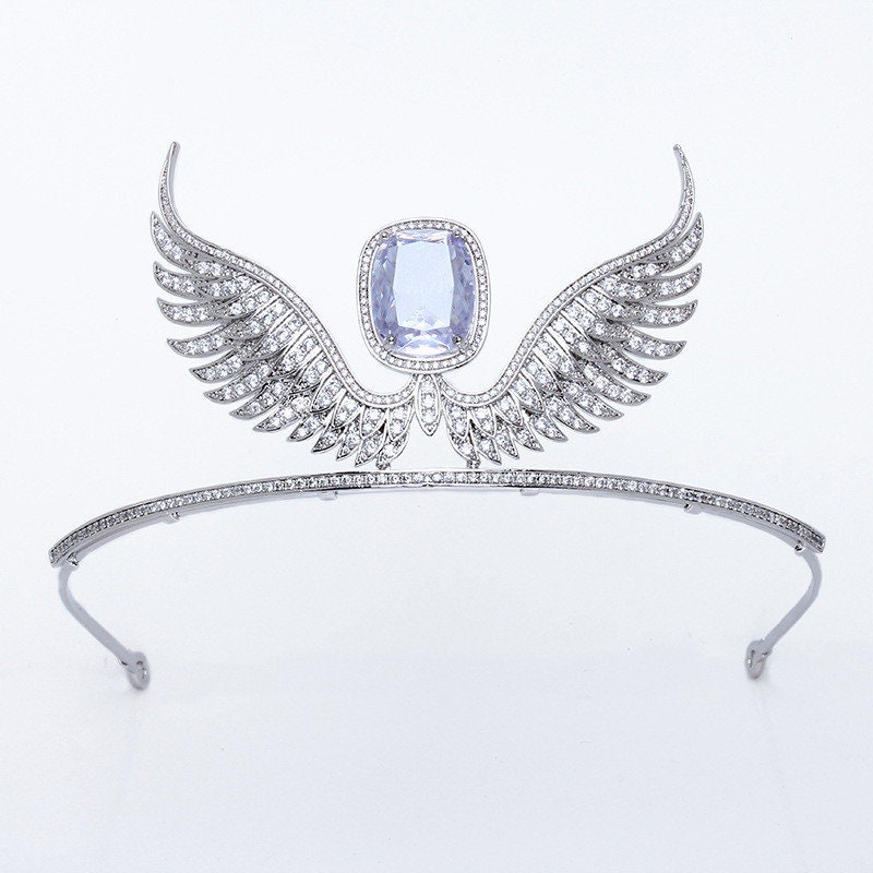 Tiara With Angel Wings, Premium Quality Wedding/birthday/prom Tiara ...