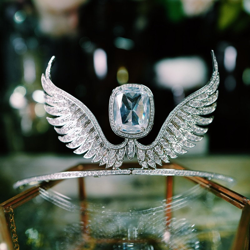 Tiara With Angel Wings, Premium Quality Wedding/birthday/prom Tiara ...
