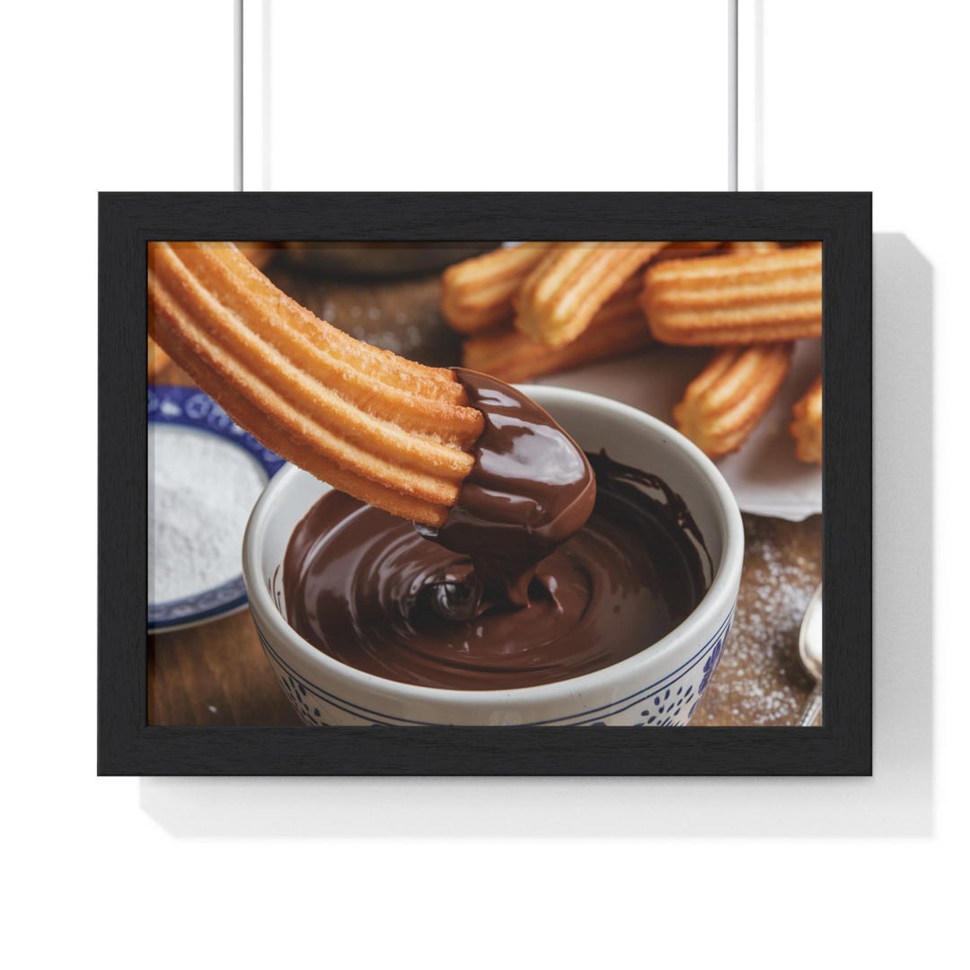Churro Poster, Kitchen Wall Art, Churro Shop Decor, Foodie Gift ...