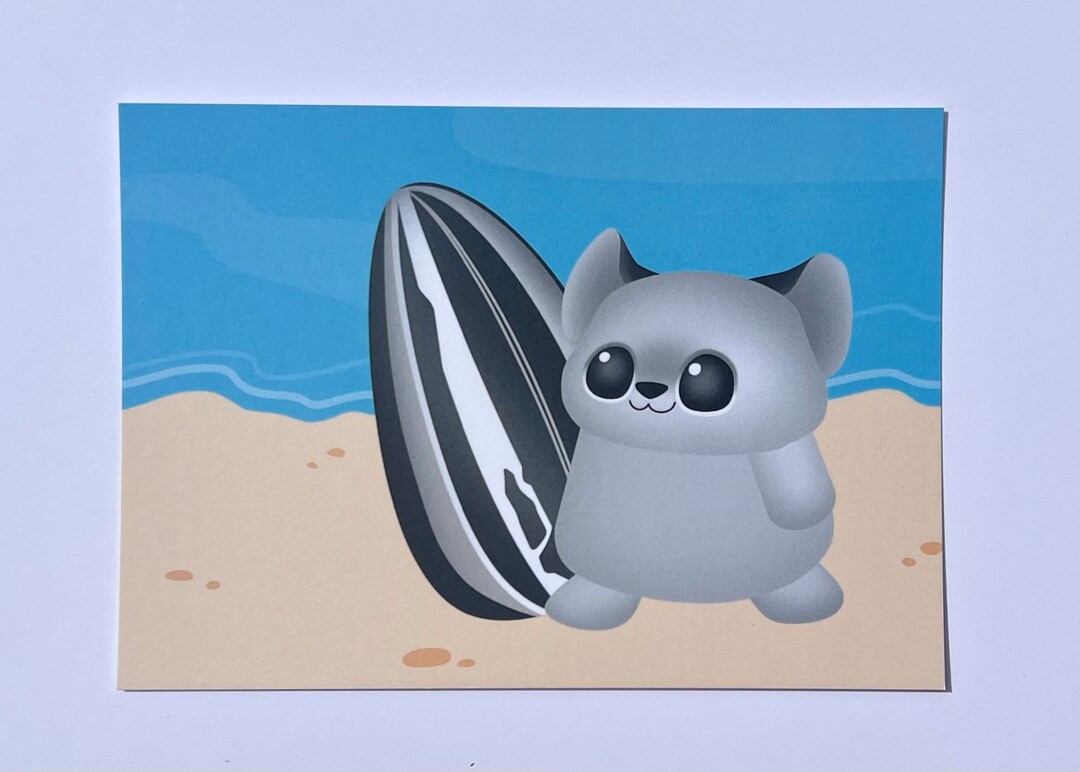 Summer Postcard - Sunflower Seed Surfboard - Etsy