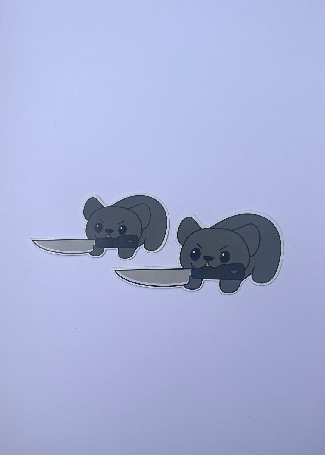 Stabby Hamster Vinyl Sticker - Etsy UK