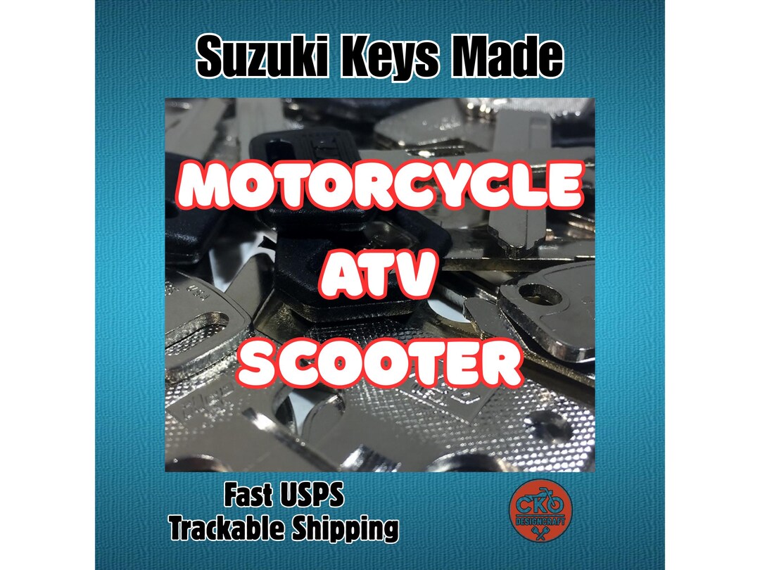 Suzuki Keys Motorcycle ATV Scooter Cut to Code Key - Etsy