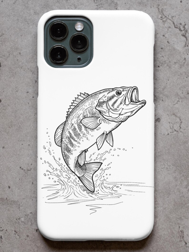 Smallmouth Bass Svg Dxf Png Realistic Detailed Fish Digital Download ...