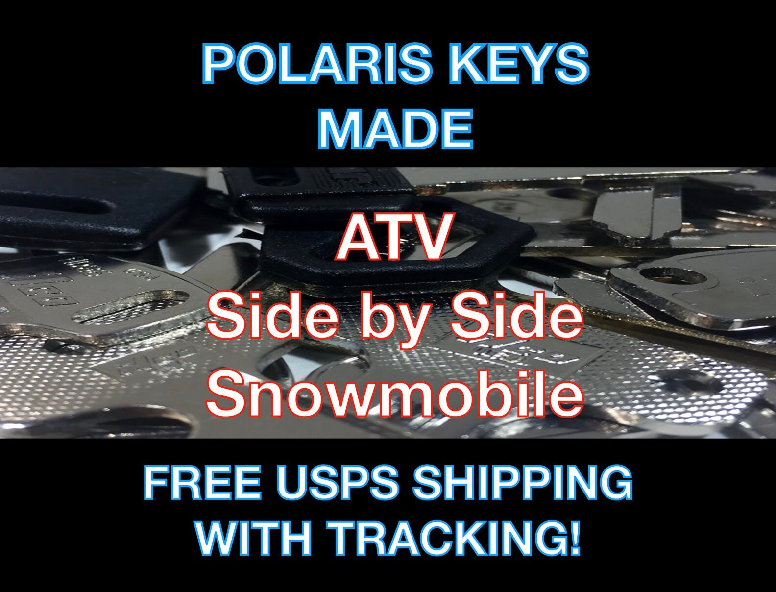 Polaris Keys Made for ATV, Side by Side, Snowmobile Spare Replacement ...