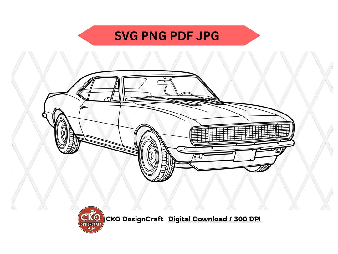 1967 Cameo RS Svg Png Dxf Jpeg Chevy Chevrolet (digital Download) Laser ...