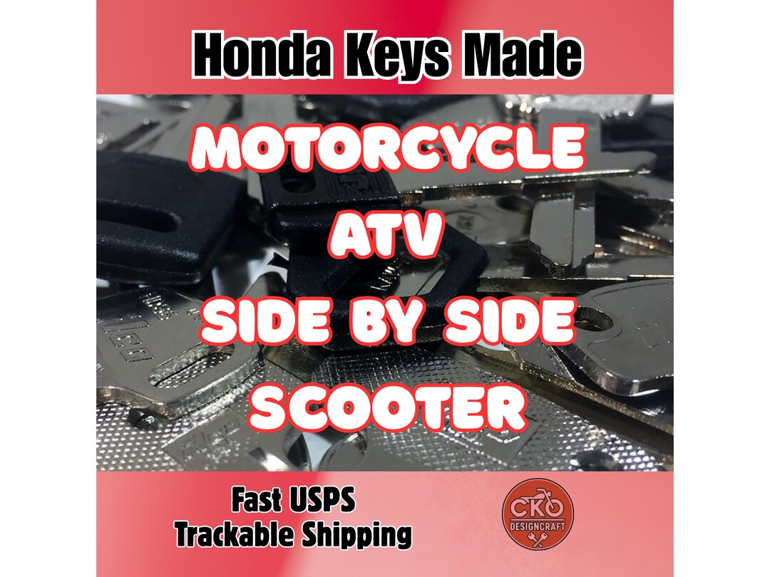 Honda Motorcycle Keys ATV Pioneer Talon Scooter Cut to Code Key - Etsy