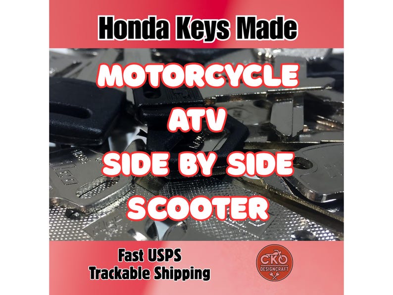 Honda Motorcycle Keys ATV Pioneer Talon Scooter Cut to Code Key - Etsy