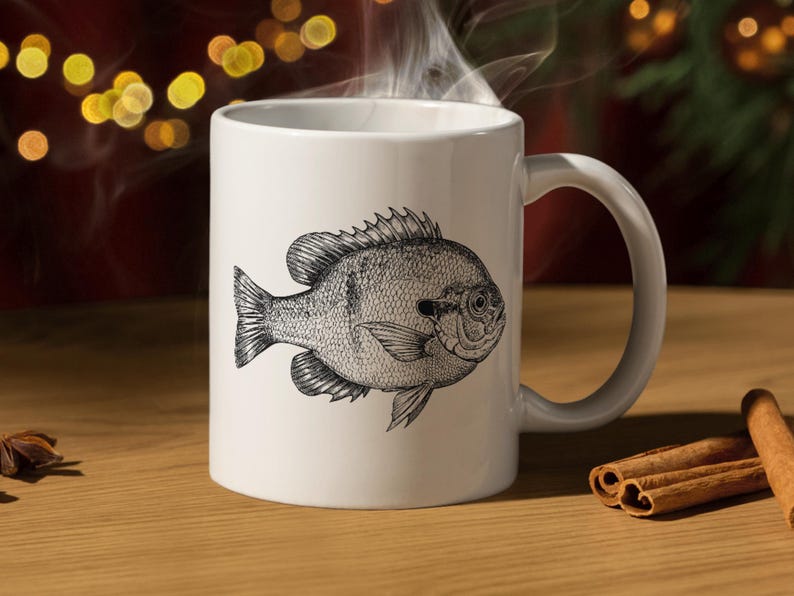 Bluegill Svg Dxf Png Realistic Detailed Sunfish Fish Digital Download ...
