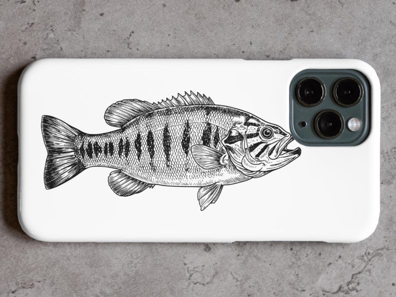 Smallmouth Bass Svg Dxf Png Realistic Detailed Fish Digital Download - Etsy