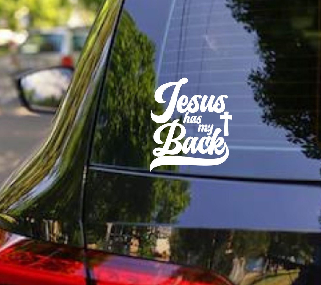 Jesus Has My Back Car Decal - Etsy
