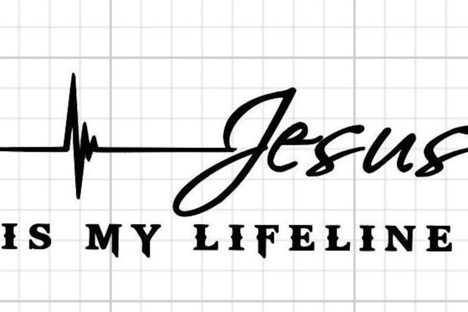 Jesus is My Lifeline Car Decal - Etsy