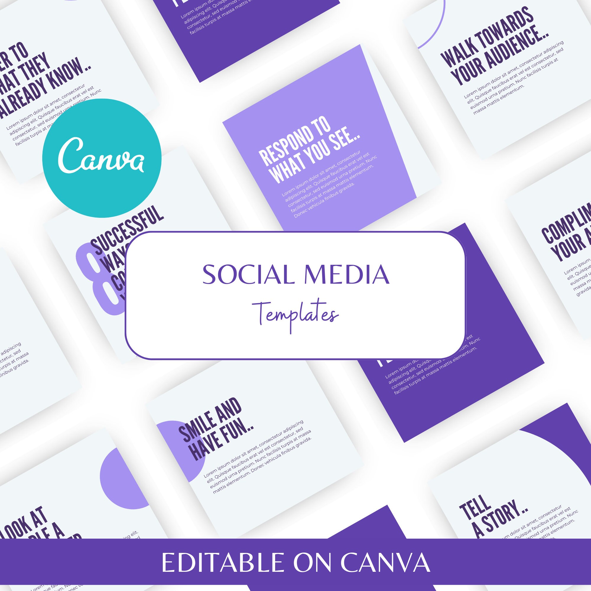 Social Media Template Canva Template Instagram Post Editable on Canva ...