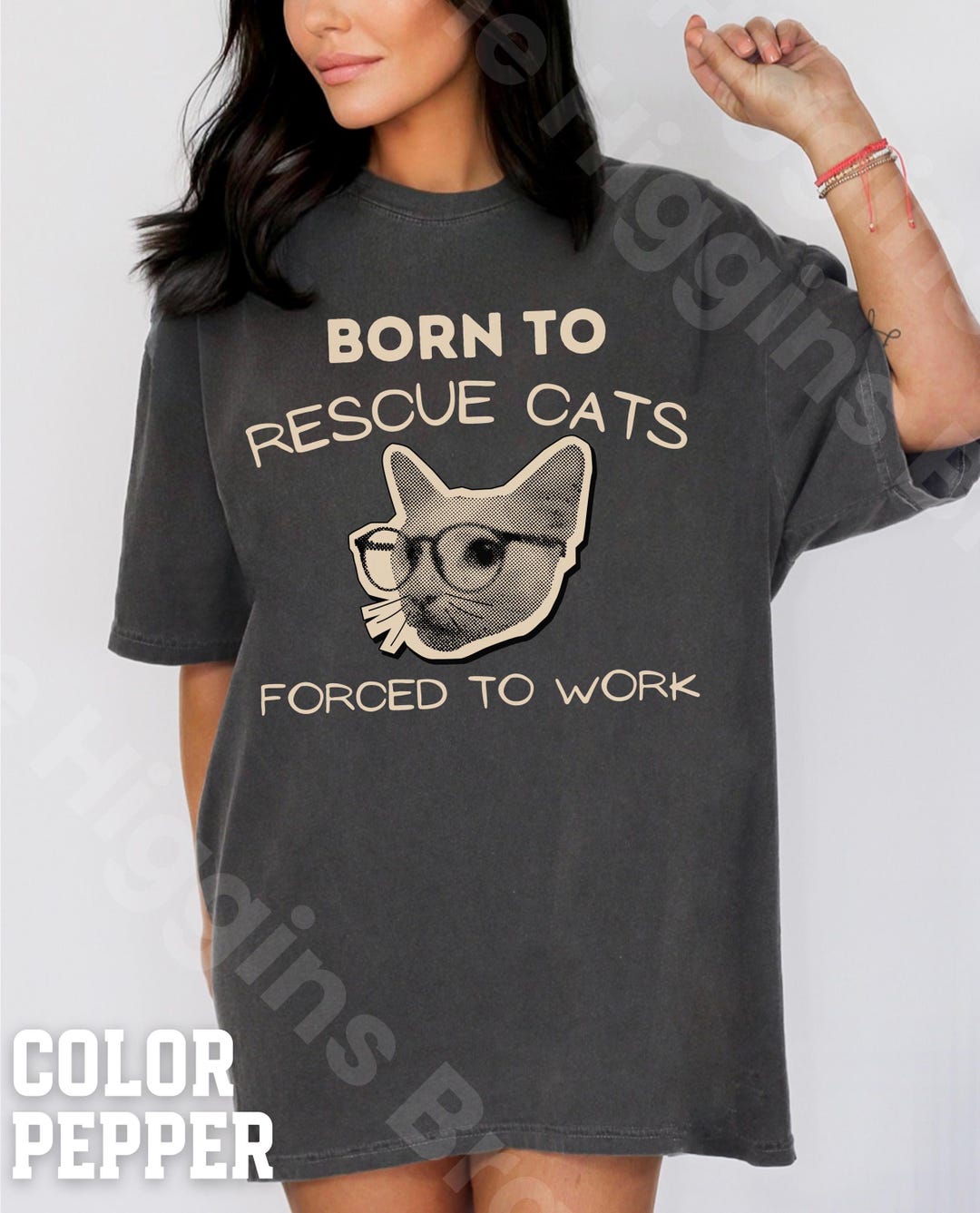Born to Rescue Cats Shirt, Funny Cat Lover Gift, Animal Rescuer T-shirt ...